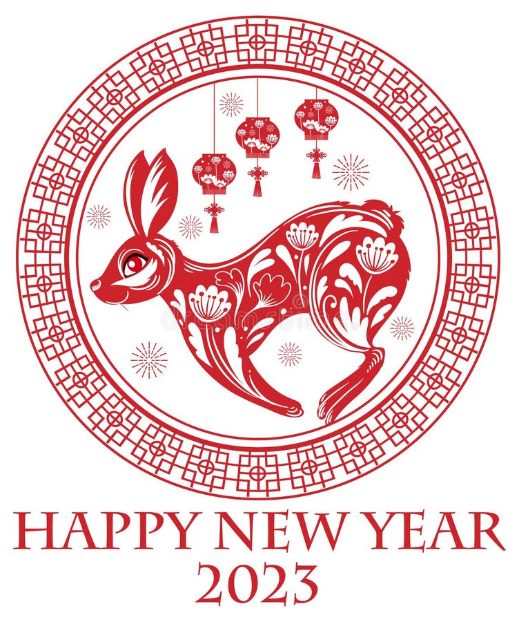 Year Rabbit Stencil Stock Illustrations – 115 Year Rabbit Stencil Stock ...