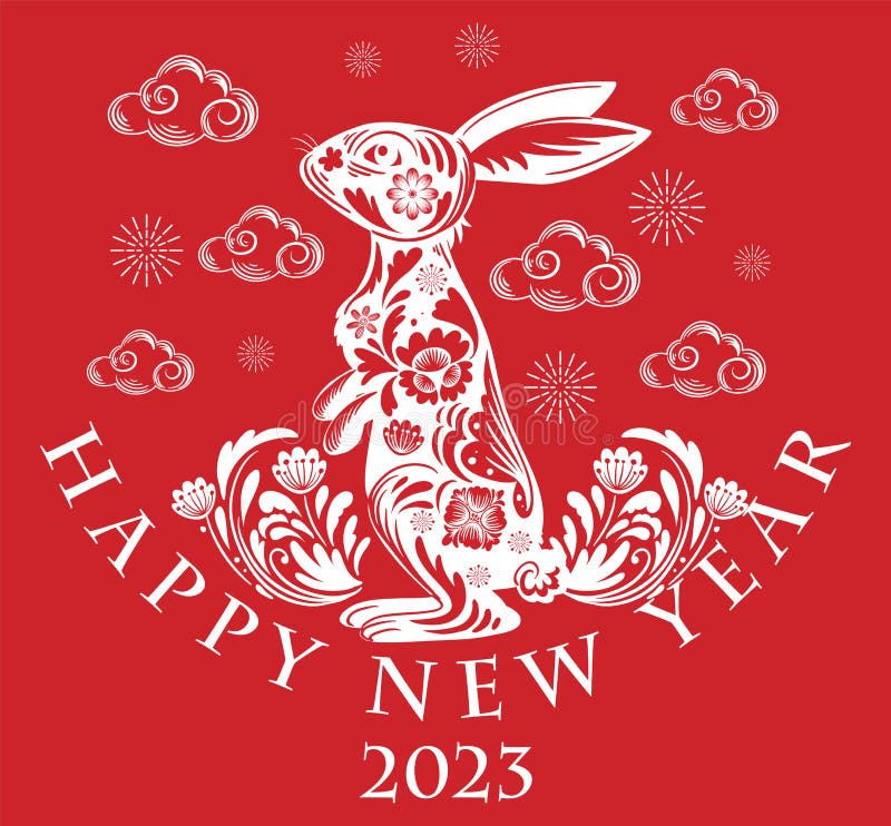 Year Rabbit Stencil Stock Illustrations – 115 Year Rabbit Stencil Stock ...