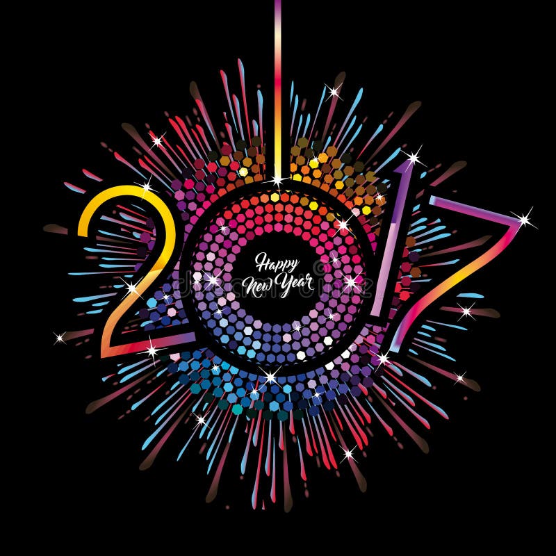 Happy New Year - 2017 stock photo. Image of holidays - 73982070