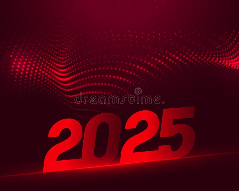 Happy New Year 2025 Calendar Template Design Stock Vector ...