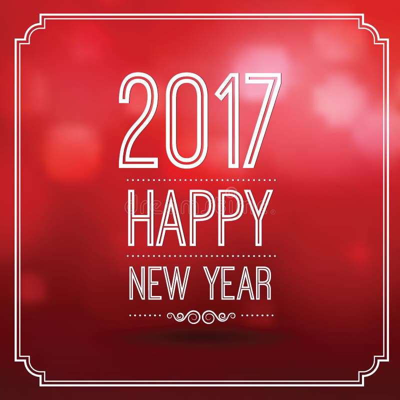 Happy new year 2017 stock vector. Illustration of label - 81836937