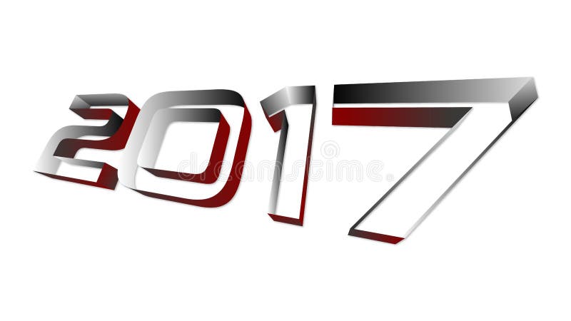 Happy New Year 2017 stock illustration. Illustration of happy - 81490852
