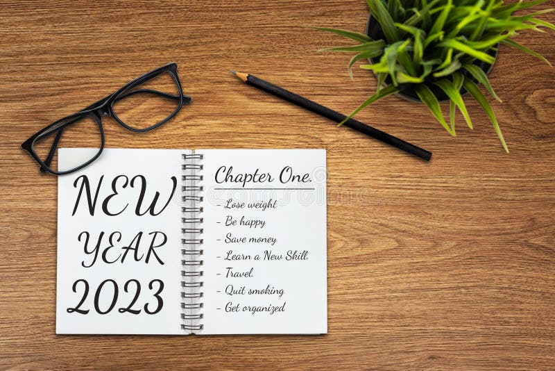 2023 Happy New Year Resolution Goal List and Plans Setting Stock Photo ... 2023 Happy New Year Resolution Goal List and Plans Setting Stock Photo ...