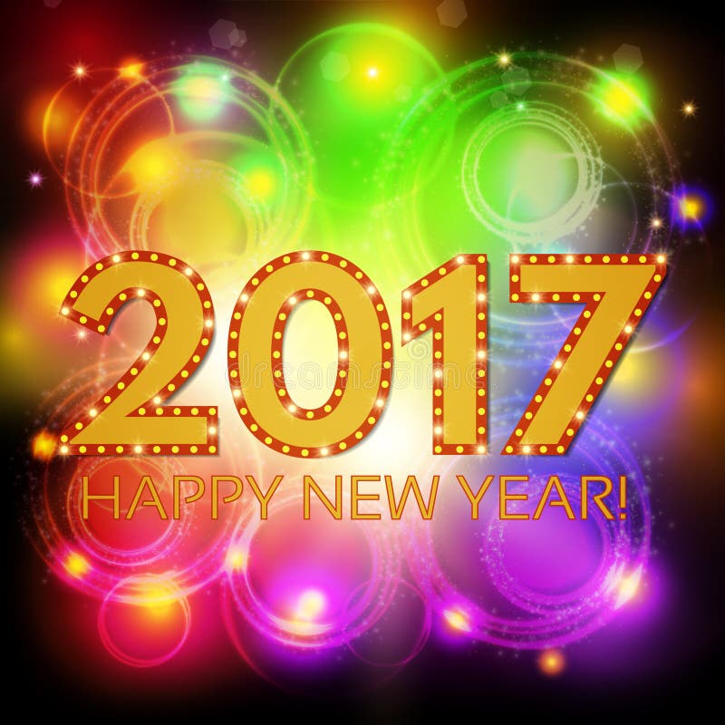 Happy New 2017 Year Season Background Stock Illustration - Illustration ...