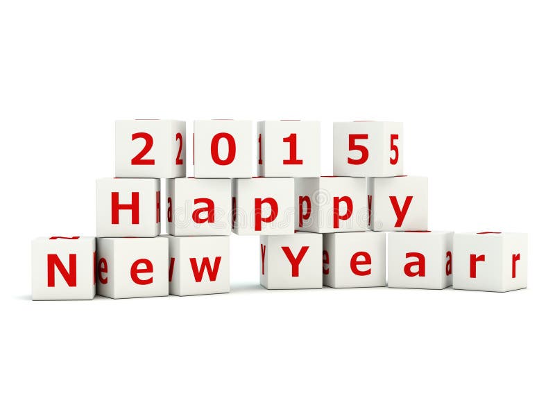 2015 Happy New Year Sign on Bricks Stock Illustration - Illustration of ...