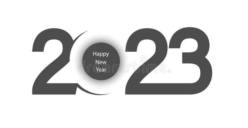 Happy New Year 2023. Stylized Number 2023 for New Year and Christmas ...