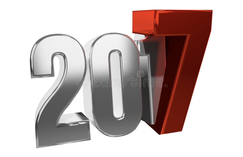 2017 Happy New Year Symbol 3d Stock Illustration - Illustration of ...