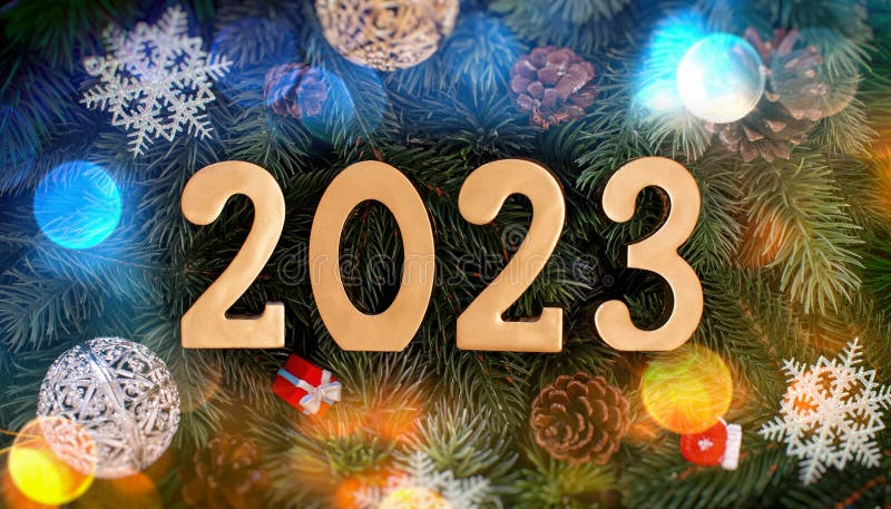 Happy New Year 2023. a Symbol from the Number 2023 with Stock Image ...
