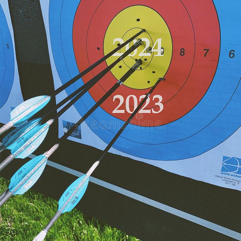 Happy New Year 2024 NEW TARGET Stock Photo - Image of happy, career ...