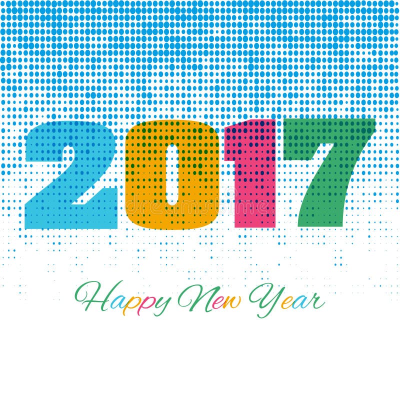 Happy new year 2017 stock vector. Illustration of happy - 83080128