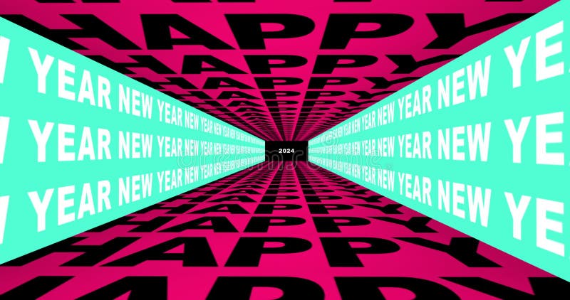 Happy New Year Tunnel Motion Design. Happy New Year 4K Resolution ...