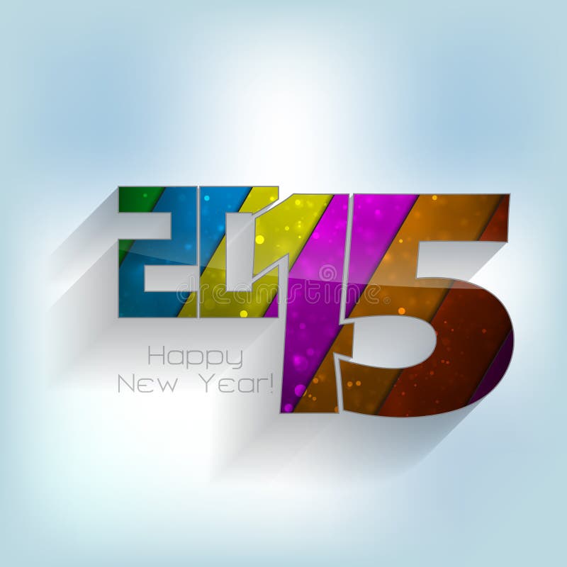 Happy new year 2015 stock illustration. Illustration of celebrate ...
