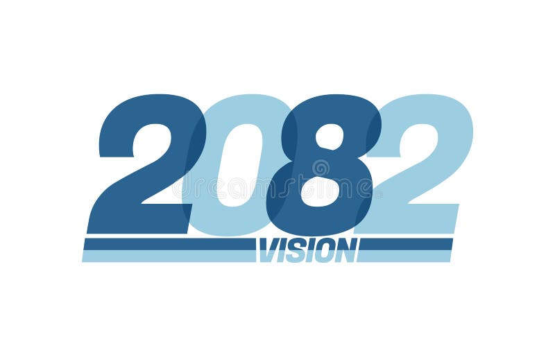 Happy New Year 2082. Typography Logo 2082 Vision, 2082 New Year Banner ...