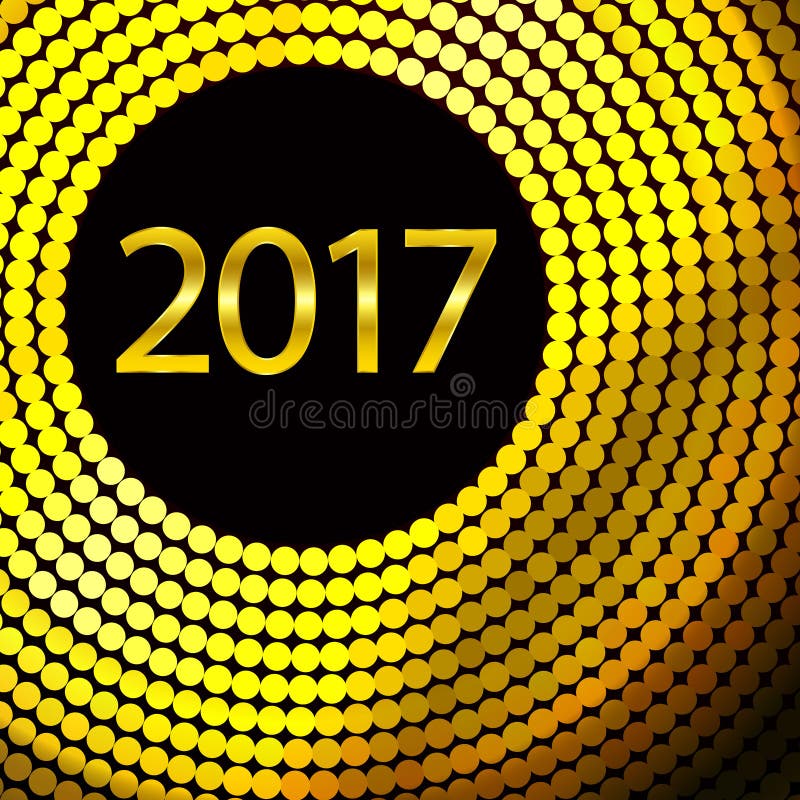 Happy New Year 2017. Vector Background Stock Vector - Illustration of ...