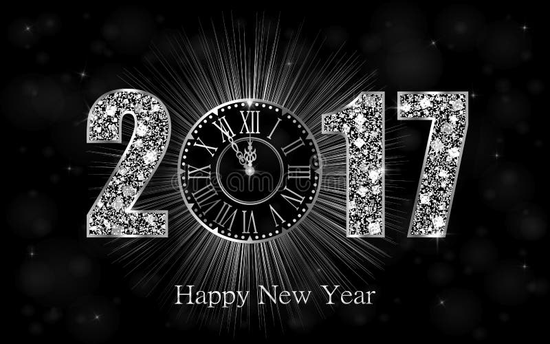 Happy New Year 2017 Black Background Stock Illustrations – 4,530 Happy ...