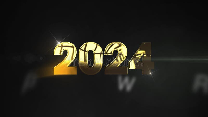 Happy New Year 2024 Visually Stunning Footage Stock Footage Video Of