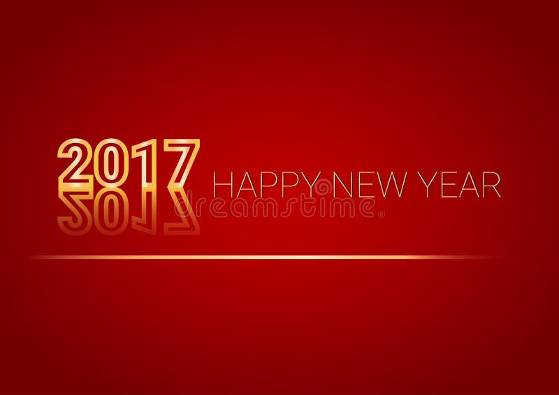 Happy New 2017 Year Web Banner Stock Vector - Illustration of card ...