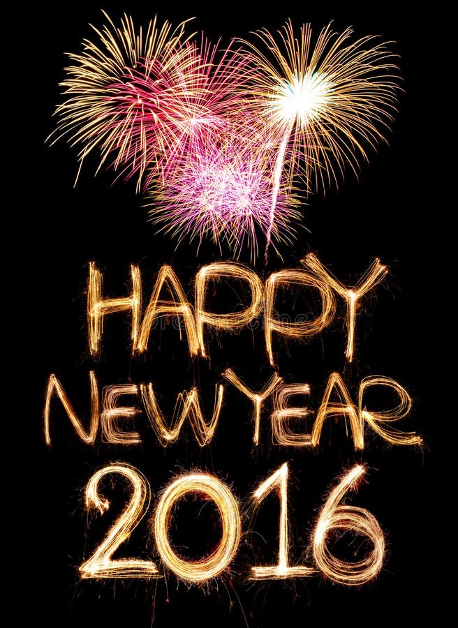 New Year 2016 on the Seashore Stock Image - Image of foam, ocean: 44071793