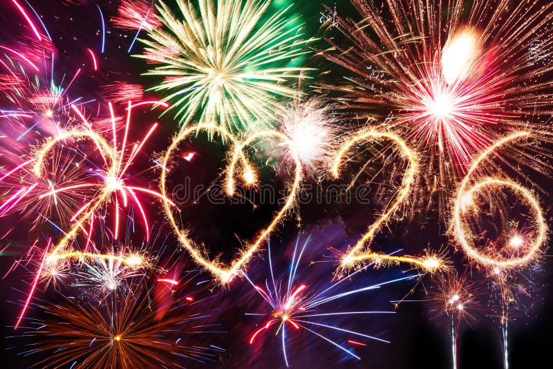 Happy New Year 2026 Fire Works Stock Photos - Free & Royalty-Free Stock ...