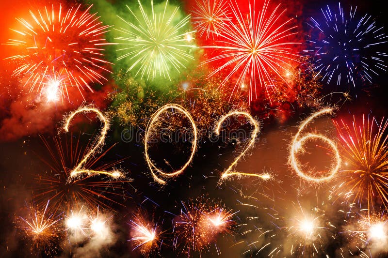 2026 Happy New Year Fire Works Stock Photos - Free & Royalty-Free Stock ...