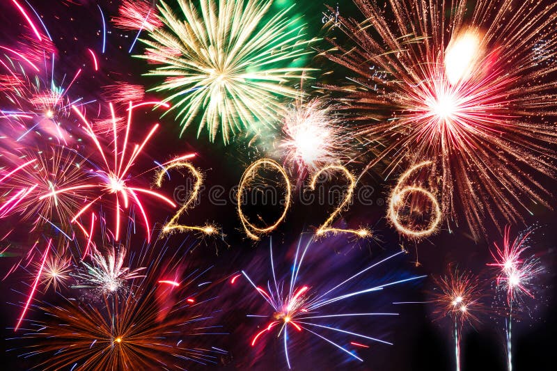 Happy New Year 2026 Fire Works Stock Photos - Free & Royalty-Free Stock ...