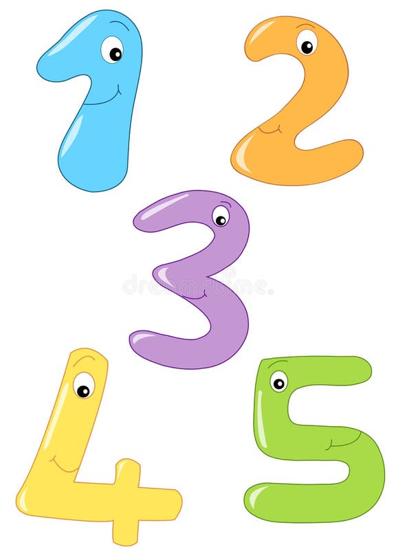 Happy numbers stock vector. Illustration of numbers, school - 15615023