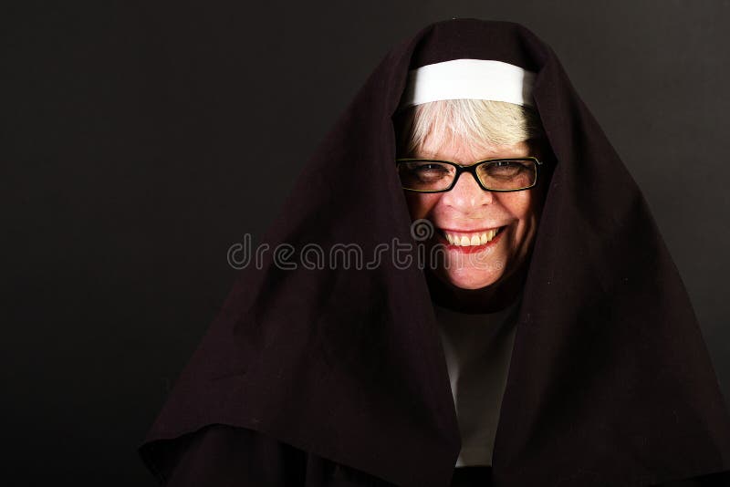 Happy Nun stock photo. Image of catholic, senior, woman - 31928586