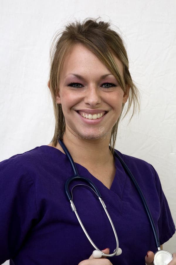 Happy nurse stock photo. Image of health, blond, medicine - 7086172