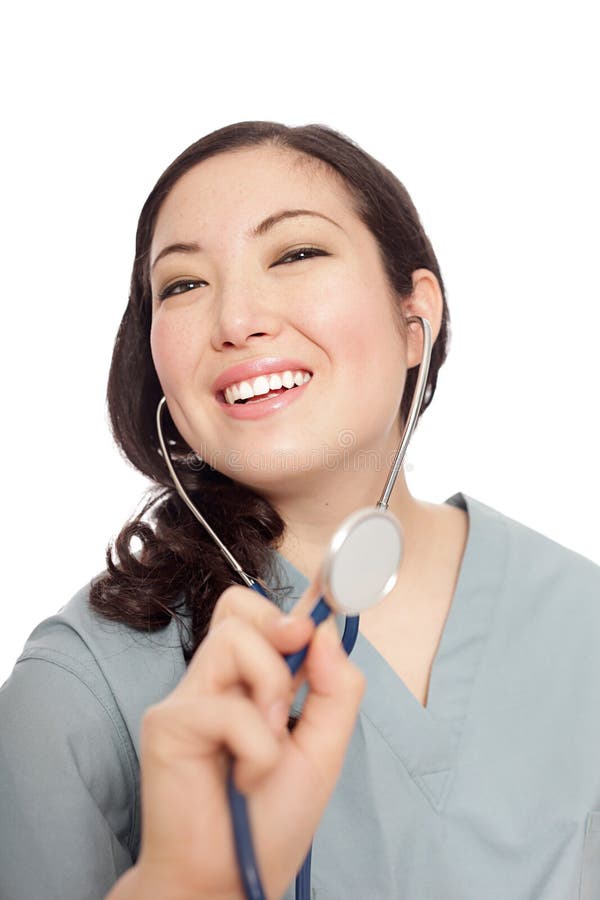 Happy Nurse Doing A Checkup Picture. Image: 8121067