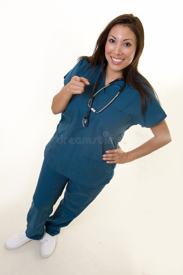 Pretty Native American Medical Professional Woman Stock Photo - Image ...
