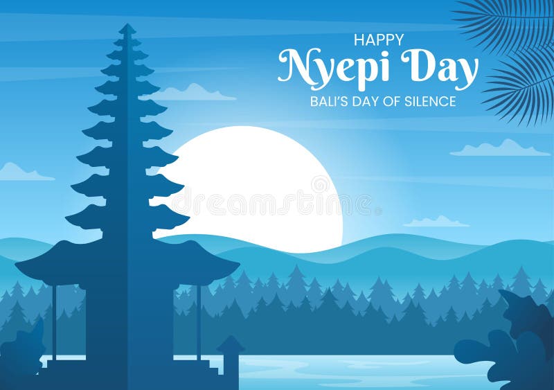 Happy Nyepi Day or Bali`s Silence To Hindu Ceremonies in the Background ... Happy Nyepi Day or Bali`s Silence To Hindu Ceremonies in the Background ...