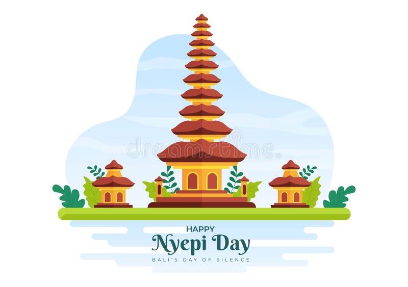 Happy Nyepi Day or Bali`s Silence To Hindu Ceremonies in the Background ... Happy Nyepi Day or Bali`s Silence To Hindu Ceremonies in the Background ...