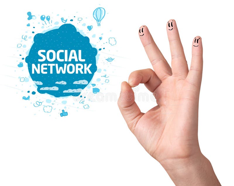 Happy Social Network Members Around The Globe Stock Photo - Image of ...