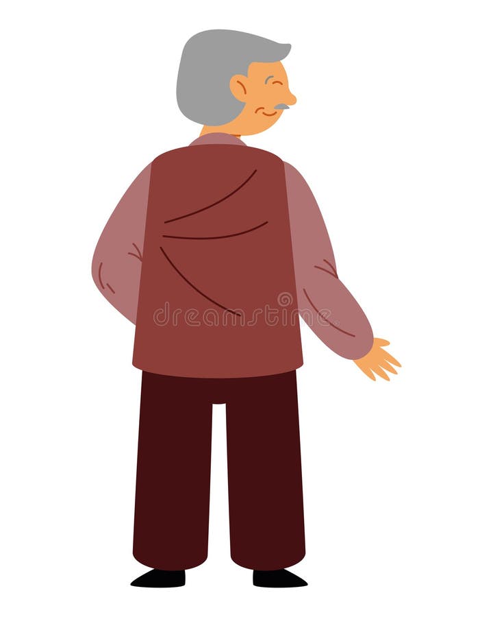 Happy old chinese man stock illustration. Illustration of mature ...