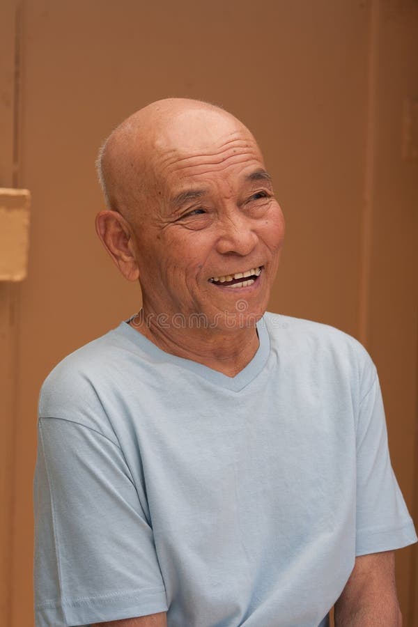 Happy old man stock image. Image of white, oriental, smiling - 20446671