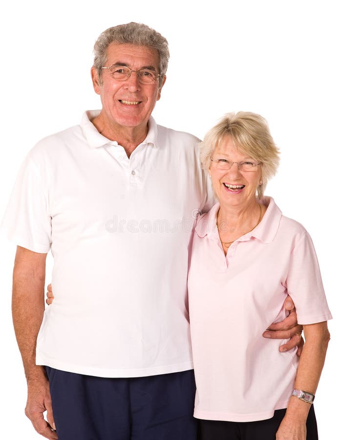 Happy older couple stock image. Image of gymnasium, friends - 12022565