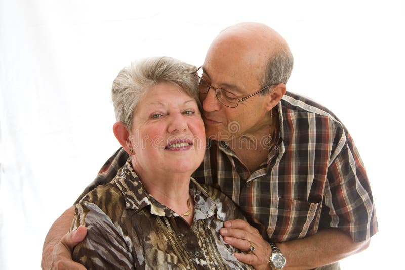 Happy older couple stock photo. Image of older, isolated - 5721952