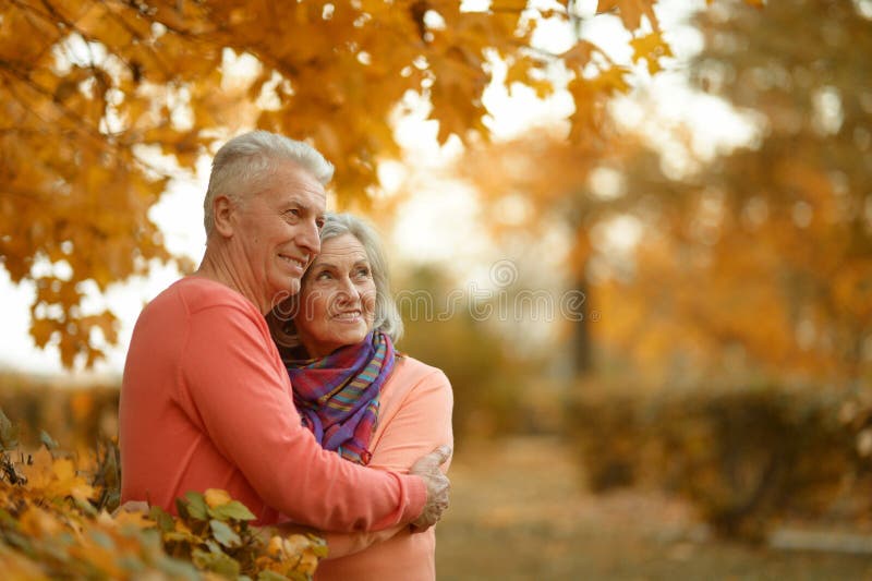 Happy older couple stock photo. Image of nature, male - 45779580