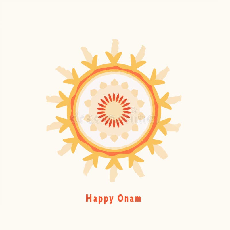 Happy Onam Greetings Vibrant Vector Illustration Design Stock ...