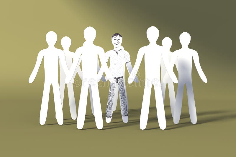 Happy one stock illustration. Illustration of male, shape - 28130384