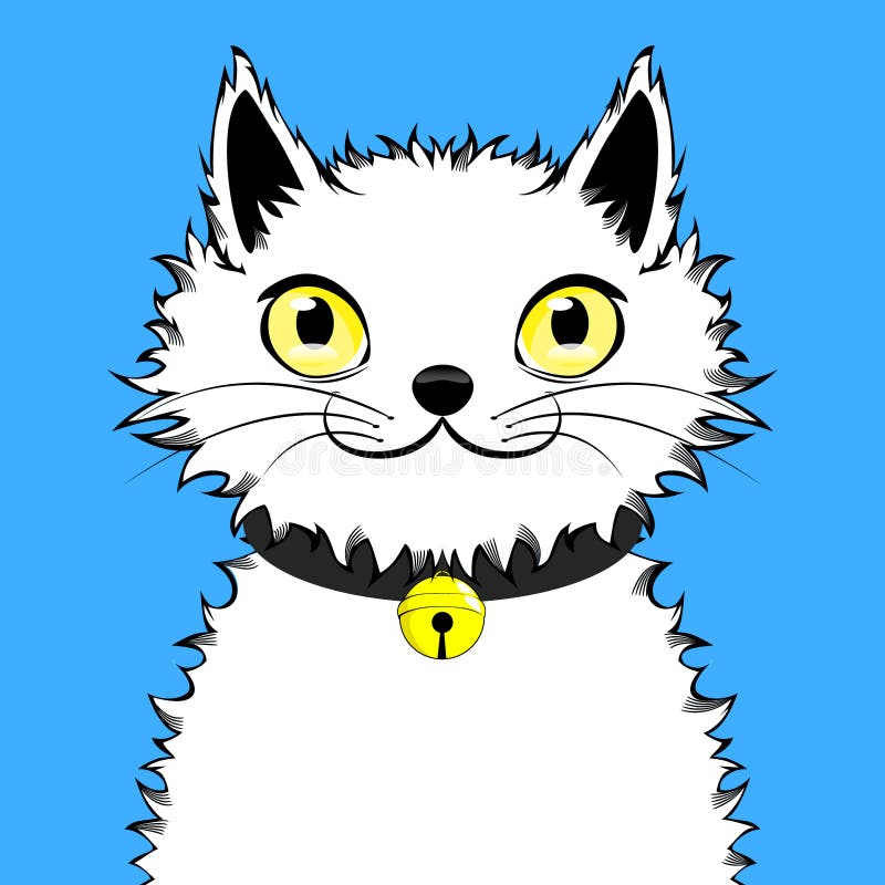 Happy Optimistic Cat stock vector. Illustration of cartoon - 97735778