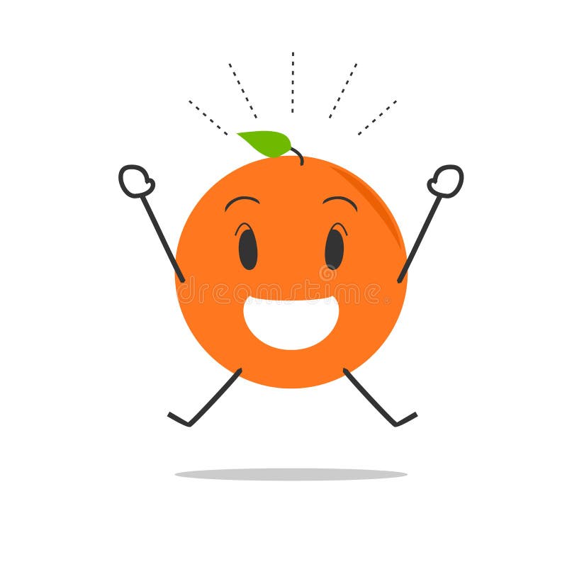 Orange Simple Clean Cartoon Illustration Stock Illustrations – 622 ...