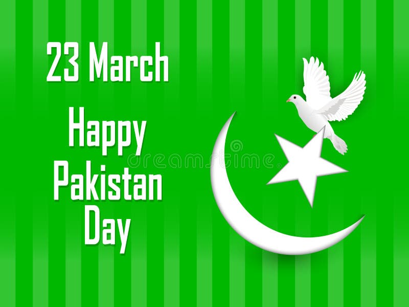 Happy Pakistan Day stock illustration. Illustration of language - 69531799