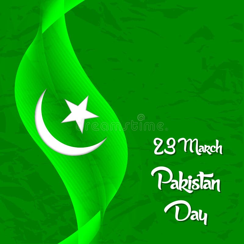 Happy Pakistan Day stock illustration. Illustration of government ...