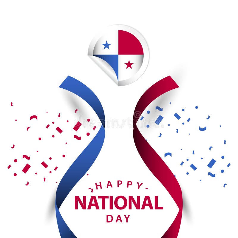 Happy Panama National Day Vector Design Illustration Stock Vector ...