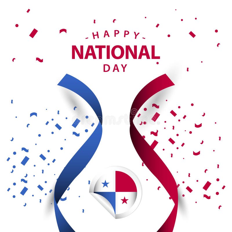 Happy Panama National Day Vector Design Illustration Stock Vector ...