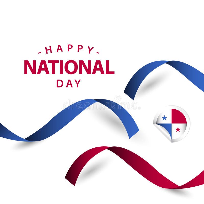 Happy Panama National Day Vector Design Illustration Stock Vector ...