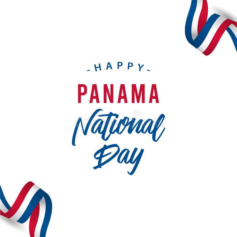 Happy Panama National Day Vector Template Design Illustration Stock ...