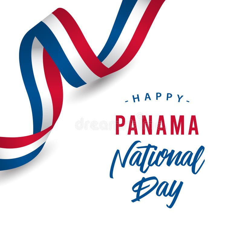 Happy Panama National Day Vector Template Design Illustration Stock ...