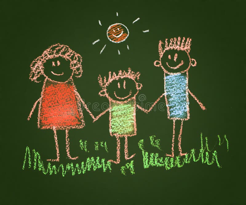 Happy parents and children stock illustration. Illustration of family ...